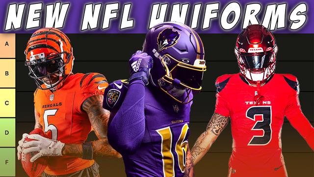 Ranking New NFL Uniforms 2024: Bengals, Ravens & More | NFL Tier List